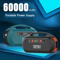 China 60000mAh Portable Power Station 100W AC DC USB Type-C Solar Generator for sale