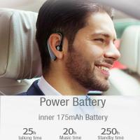 China Graphene Horn Stereo Wireless Bluetooth Earhook Headset V5.0 15m Range Hands Free Business for sale