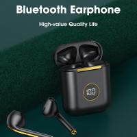 China J18 TWS Bluetooth 5.1 Noise Cancelling Earbuds with 300mAh Charging Case LED Display for sale