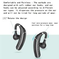 China Business Comfortable Wired Headphones Charger Box Bluetooth Ear Hook Handsfree for sale
