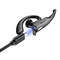 China Bluetooth 5.0 Active Noise Reduction Earbuds Handsfree Business Earhook 10H Call Time for sale