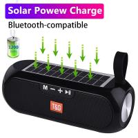 China Solar Plate Wireless Portable Speaker 10W Bluetooth 5.0 Waterproof Boombox 1200mAh for sale