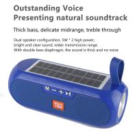 China Solar Plate Wireless Portable Speaker 10W Bluetooth 5.0 Waterproof Boombox 1200mAh for sale