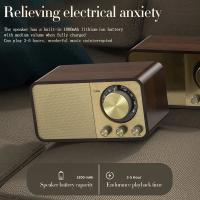 China Wooden Retro Bluetooth 5.0 Portable Speaker 5W Super Bass Subwoofer 1800mAh for sale
