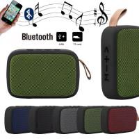 China Fabric 3D Stereo Mini Bluetooth Speaker 3W 300mAh Portable Wireless Sound Box with FM TF Card for sale