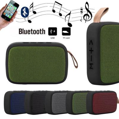 China Fabric 3D Stereo Mini Bluetooth Speaker 3W 300mAh Portable Wireless Sound Box with FM TF Card for sale