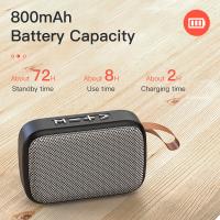 China Fabric 3D Stereo Mini Bluetooth Speaker 3W 300mAh Portable Wireless Sound Box with FM TF Card for sale