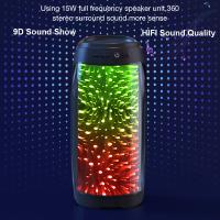 China 32G Full Screen 3D Wireless Portable Speaker Colorful LED Light Bass Sound Box for sale