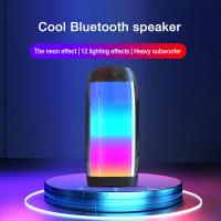 China 32G Full Screen 3D Wireless Portable Speaker Colorful LED Light Bass Sound Box for sale