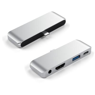 China 4 in 1 USB C Hub to 4K HDMI USB 3.0 PD 60W Charging Audio Adapter for iPad Pro MacBook for sale