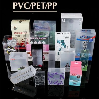 China Custom PETG PP Transparent Plastic Packaging Box with Hot Stamping 0.25mm for sale