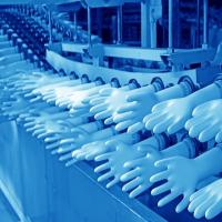 China Latex Rubber Medical Gloves Production Line 380V 50-200KW for sale