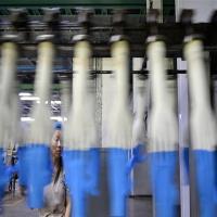 China 60kW Disposable Long Latex Gloves Production Line 200 Meters for sale