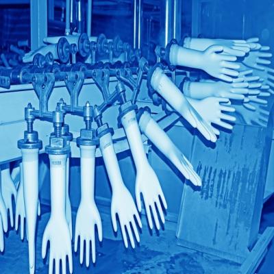 China High Speed Latex Gloves Production Line 3.7kw Hose Crimping Machine Type for sale