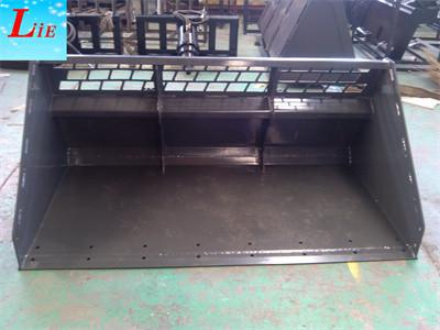 China China skid steer loader snow bucket attachment skid steer buckets for sale