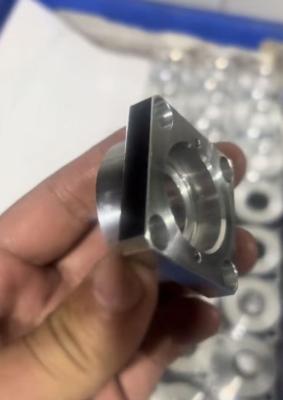 China CNC Turn-Mill Aluminum Flange Mount with Square Base for sale