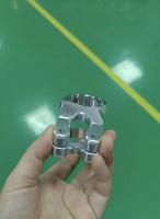China CNC Machined Aluminum Dual Clamp Bracket - Custom Irregular Curved Mount for sale