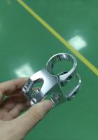 China CNC Machined Aluminum Dual Clamp Bracket - Custom Irregular Curved Mount for sale