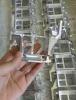 China 5-Axis CNC Irregular Dual Cantilever Aluminum Bracket with Window Cutouts for sale