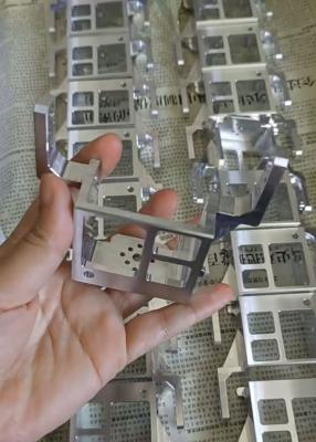 China 5-Axis CNC Irregular Dual Cantilever Aluminum Bracket with Window Cutouts for sale