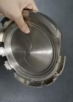 China 5-Axis CNC Machined 6061 Aluminum Vibratory Feeder Base with Precision Spiral Grooves and Locating Bosses for sale