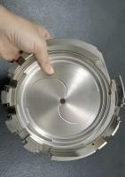 China 5-Axis CNC Machined 6061 Aluminum Vibratory Feeder Base with Precision Spiral Grooves and Locating Bosses for sale