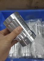 China Turn-Mill CNC 6061 Aluminum Heat Sink Cylinder with Mirror Finish and Cooling Slots for sale