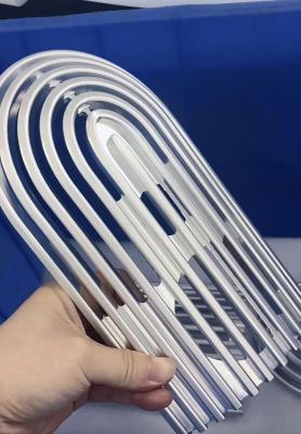 China CNC Custom Bent Ring LED Aluminum Profile - Extruded Channel with CNC Hollow Slots for Decorative Ring Pendant Light for sale