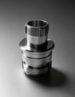 China Turn-Mill CNC Aluminum Precision Connector Housing with Multi-Step Threaded Structure, Locating Flange, and Snap-Fit End for sale