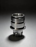 China Turn-Mill CNC Aluminum Precision Connector Housing with Multi-Step Threaded Structure, Locating Flange, and Snap-Fit End for sale