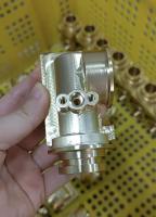 China CNC Machining Expert Brass Valve Body with Multi-Directional Intersecting Holes and Stepped Sealing Faces for sale