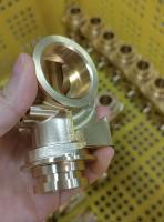 China CNC Machining Expert Brass Valve Body with Multi-Directional Intersecting Holes and Stepped Sealing Faces for sale