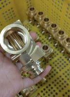 China CNC Machining Expert Brass Valve Body with Multi-Directional Intersecting Holes and Stepped Sealing Faces for sale