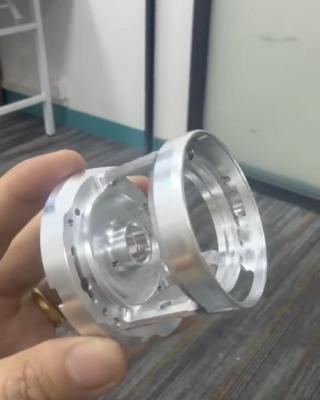 China 5-Axis CNC Machined VR/AR Pancake Optical Module Barrel Support with Double-Layer Ring Cavity and Lightweight Hollow Structure for sale