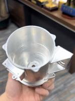 China 5-Axis CNC Machined Aluminum Electronic Water Pump Housing with Multi-Step Concentric Ring Sealing and Deep Cavity Machining for sale