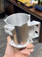China 5-Axis CNC Machined Aluminum Electronic Water Pump Housing with Multi-Step Concentric Ring Sealing and Deep Cavity Machining for sale