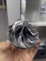 China 5-Axis CNC Machined Titanium Integral Impeller with Multistage Twisted Blades for Aerospace Applications for sale