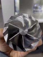 China 5-Axis CNC Machined Titanium Integral Impeller with Multistage Twisted Blades for Aerospace Applications for sale