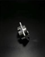 China Turn-Mill CNC Expert - Square Flange Aluminum Connector Housing with Multi-Step Bore and Locating Slots for Precision Sealing Assembly for sale
