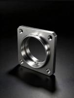 China Turn-Mill CNC Expert - Square Flange Aluminum Connector Housing with Multi-Step Bore and Locating Slots for Precision Sealing Assembly for sale