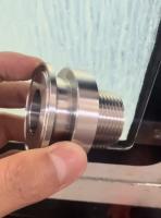 China CNC Turning Expert - Stainless Steel KF Vacuum Flange to External Thread Adapter for High Vacuum Sealing Applications for sale