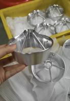 China 5-Axis CNC Expert - 6061 Aluminum Conical Wheel Disc with Six-Spoke Hollow Design and Center Threaded Mount for Lightweight Rotary Tooling for sale