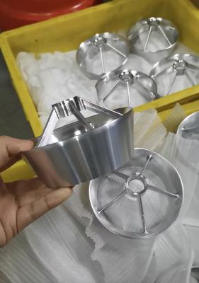 China 5-Axis CNC Expert - 6061 Aluminum Conical Wheel Disc with Six-Spoke Hollow Design and Center Threaded Mount for Lightweight Rotary Tooling for sale