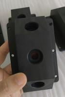 China CNC Machining Expert - Aluminum Hydraulic Pneumatic Fluid Valve Block with Crossing Flow Channels and Hard Anodized Finish for sale