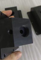 China CNC Machining Expert - Aluminum Hydraulic Pneumatic Fluid Valve Block with Crossing Flow Channels and Hard Anodized Finish for sale