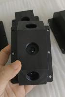 China CNC Machining Expert - Aluminum Hydraulic Pneumatic Fluid Valve Block with Crossing Flow Channels and Hard Anodized Finish for sale