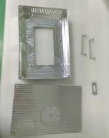 China CNC Machined Aluminum Cavity Housing with Internal Reinforcement Ribs Dense Heat Dissipation Fins and Irregular Flow Channels for sale