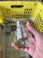 China 6061 Aluminum Step-Type Hollow Connector Housing with Snap-Fit Lock and Internal Thread for sale