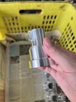 China 6061 Aluminum Step-Type Hollow Connector Housing with Snap-Fit Lock and Internal Thread for sale