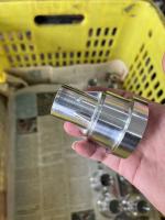 China 6061 Aluminum Step-Type Hollow Connector Housing with Snap-Fit Lock and Internal Thread for sale